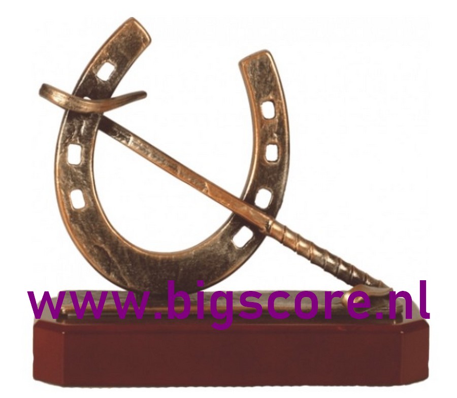 Paard Hoefijzer Metaalbeeld BEL223 | Big Score Sportprijzen ...